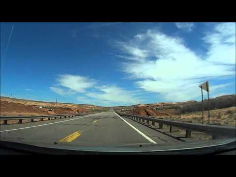 Navajo Drive-US 160-Kayenta to Teec Nos Pos AZ timelapse drive
