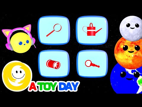 Flat Planets 🎈🪐🌎🔭☄️ | How to fix FLAT Planets | Learn Planets for kids | Planet Game with balloons