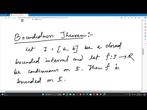 Understanding Bounded Functions & The Proof of the Boundedness Theorem | Real Analysis Explained