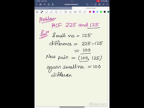 HCF 225, 125: Discovering the Greatest Common Factor #HCF #GreatestCommonFactor #Math #Mathematics