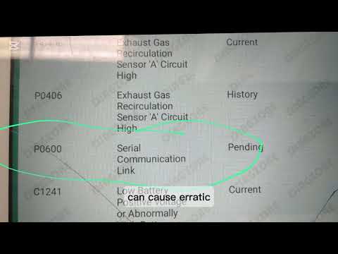 How to fix dtc P0600 Serial communication link