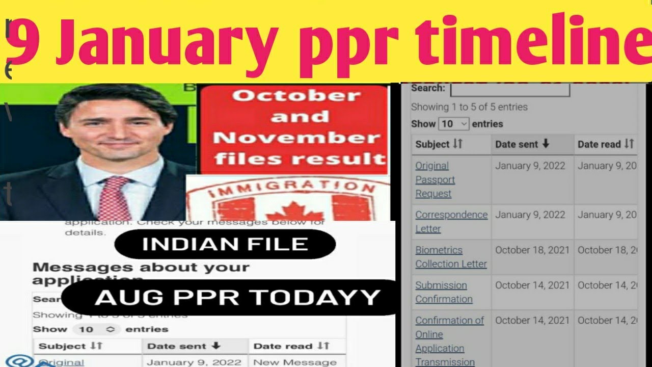 9 January ppr request timeline canada/ppr timeline canada/today's ppr request timeline canada/