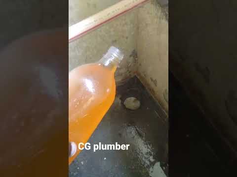 use of, kastic soda and acid, for swr drainage blockage chokeup clean method# keep away from kids#