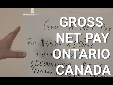 Gross VS Net Pay Explained For Ontario, Canada - The breakdown | 4K