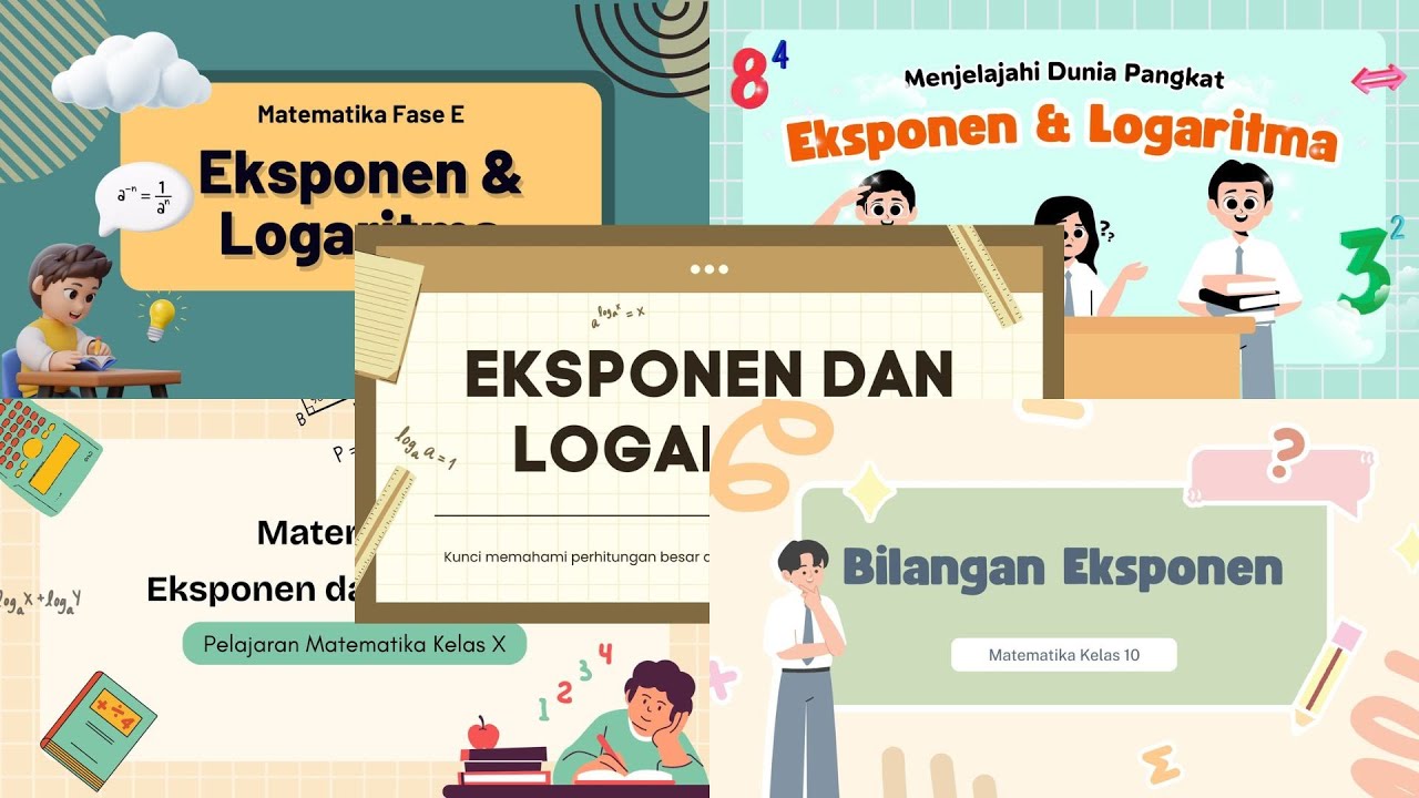 5 Template GRATIS PPT Matematika Materi Eksponen dan Logaritma SMA/SMK
