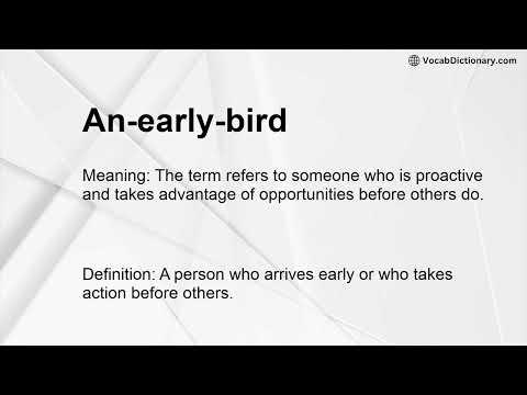 An-early-bird Meaning