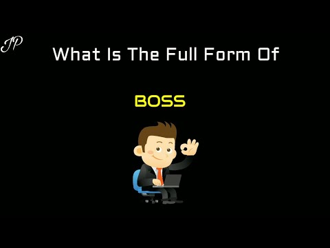 What Is The Full Form Of Boss?