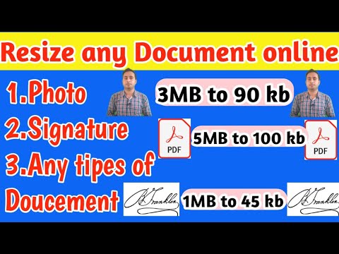 Resize Pdf file to 500kb Online|How to Resize any Doucement in 2020|Pdf Size Reducer