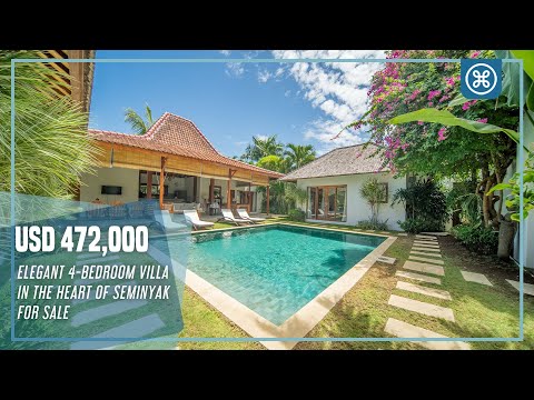 Elegant 4-Bedroom Villa in the Heart of Seminyak for Sale