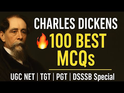 Charles Dickens:- 📗 Top 100 MIQ MEQ MCQs ✍️ |📝 #pgt2025 #UGCNETEnglish @ShaliniDwivedi-w9i