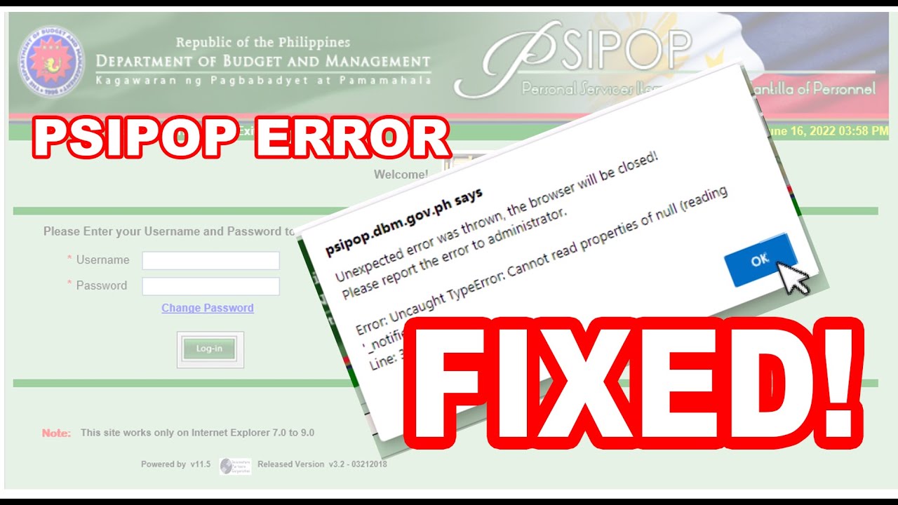 Psipop Error FIXED using Microsoft Edge