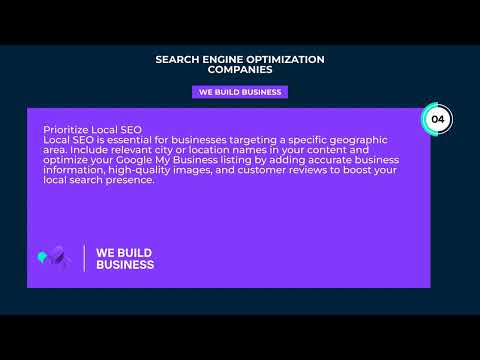 Search Engine Optimization Companies | SEO | We Build Business