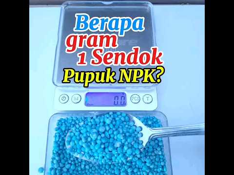 BERAPA gram NPK 1 sendok makan?