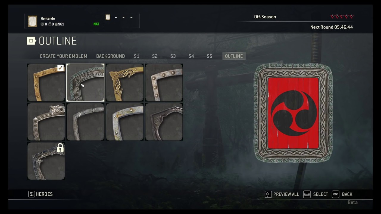 For Honor Emblem Tutorial: Sharingan // Samurai