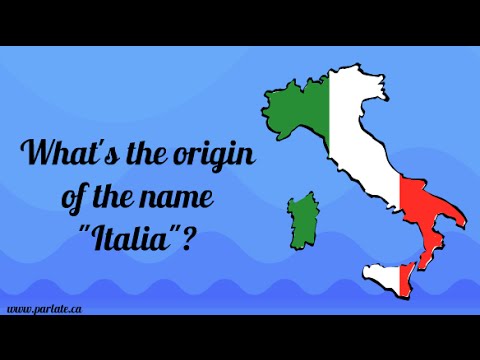 What's the origin of the name "Italia"?