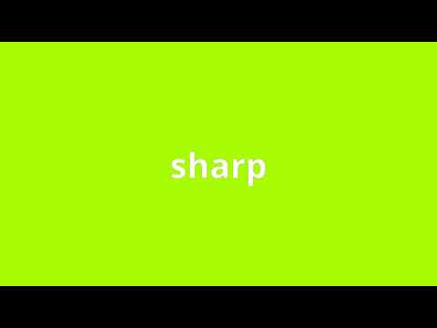 what is the meaning of sharp