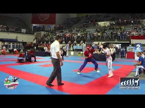 Lorenzo Del Gaudio (ITA) v Elijah Everill GBR Junior WAKO World Championships 2014