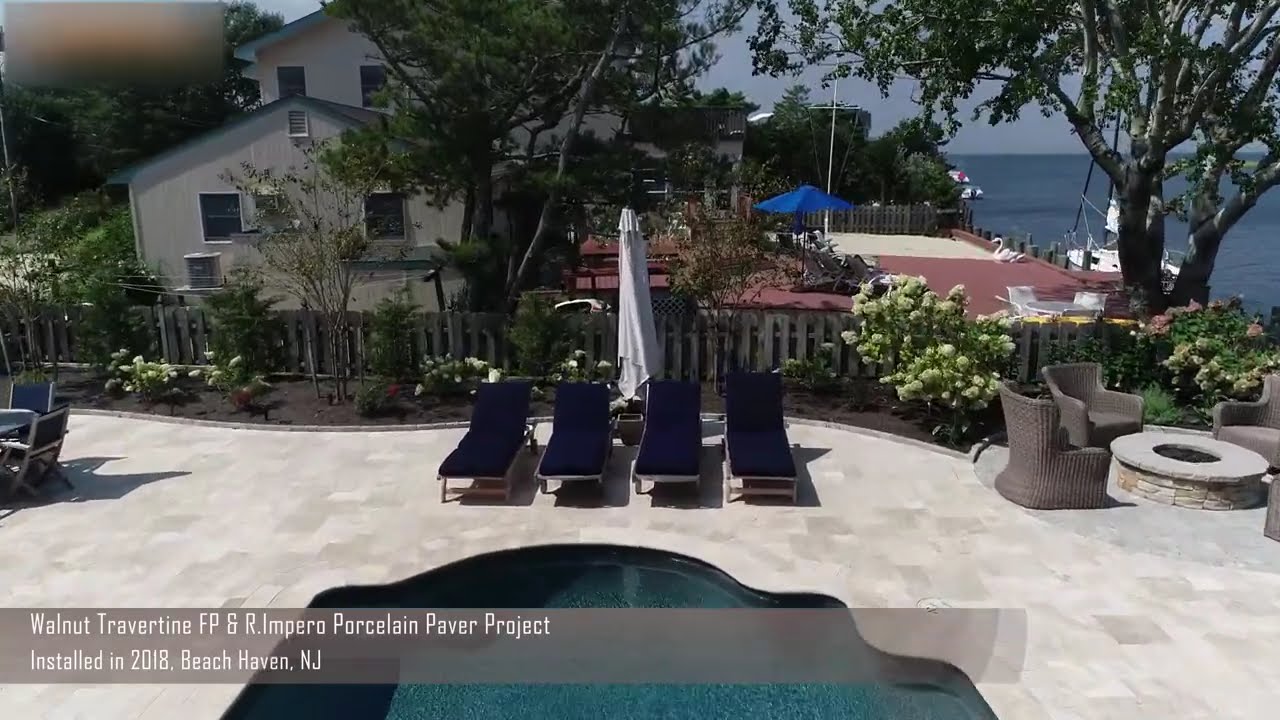 Walnut Travertine & R Impero Porcelain Project in Beach Haven 4K