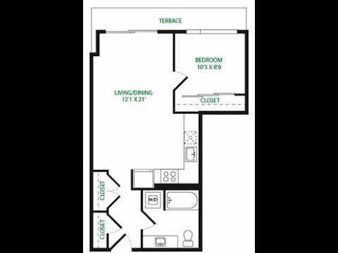 #7017 676 sq ft. 1.1(S) Floorplan