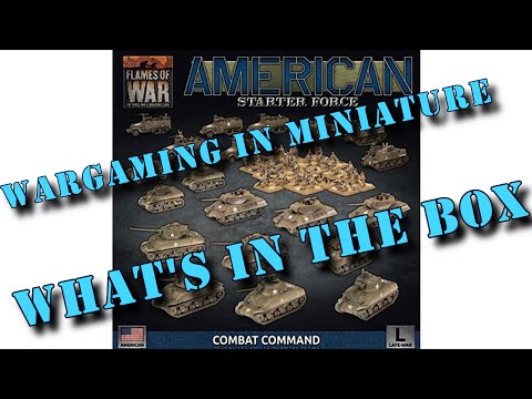 🔴 What's in the Box ☺ 15mm Flames of War American Starter Force Combat Command