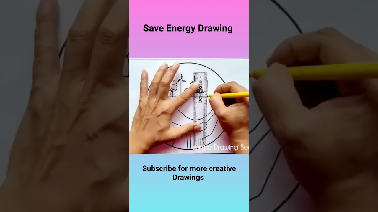 Save Energy Drawing #shorts #amritadrawingbook #Saveenergy