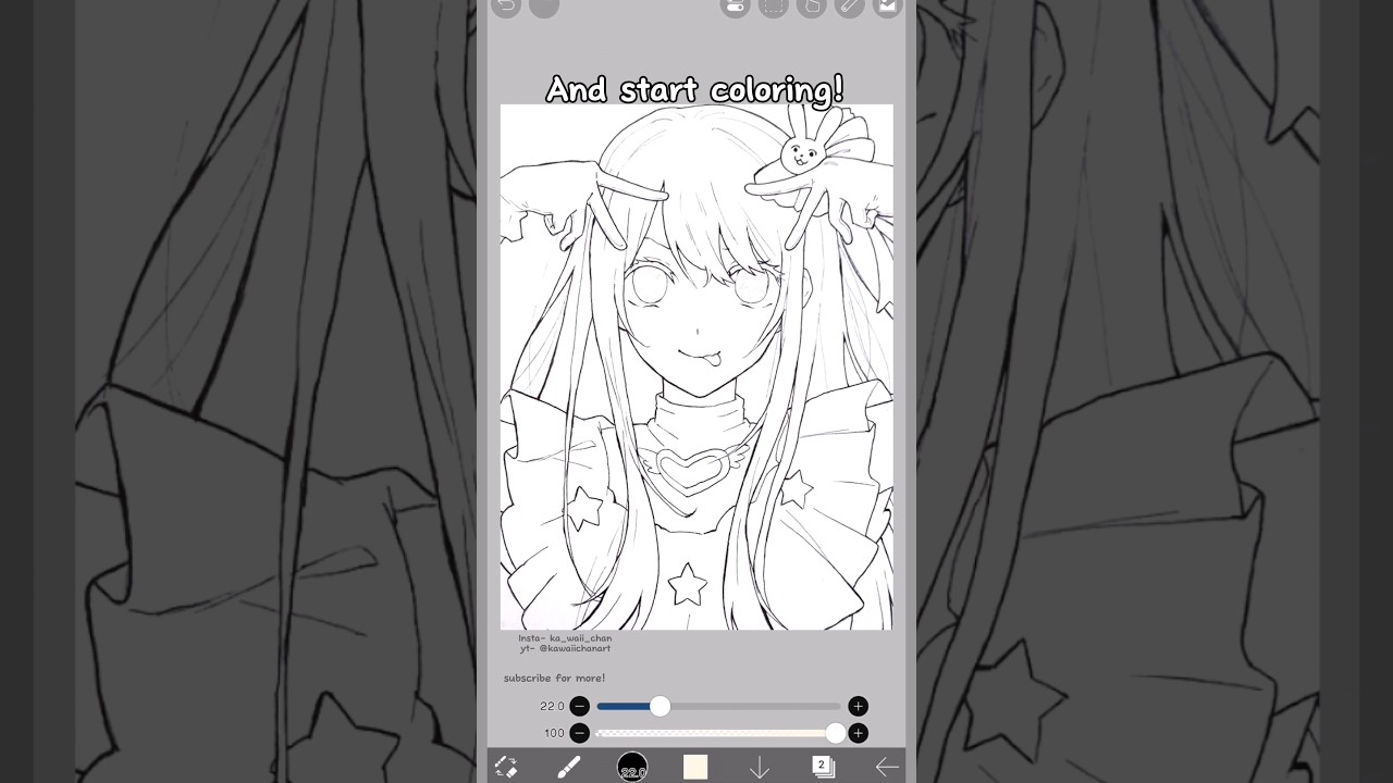 Lazy to do line art? try this! 🤩✨ #shorts #digitalart #art #tutorials  #ibispaintx #oshinoko