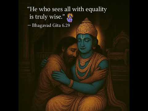 See All with Equality | Bhagavad Gita Wisdom | Krishna's Teachings on True Vision & Soul πΈ