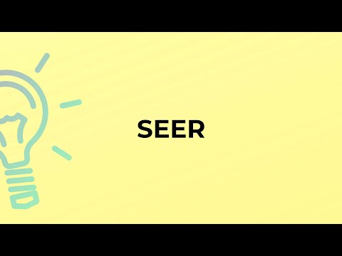 What is the meaning of the word SEER?
