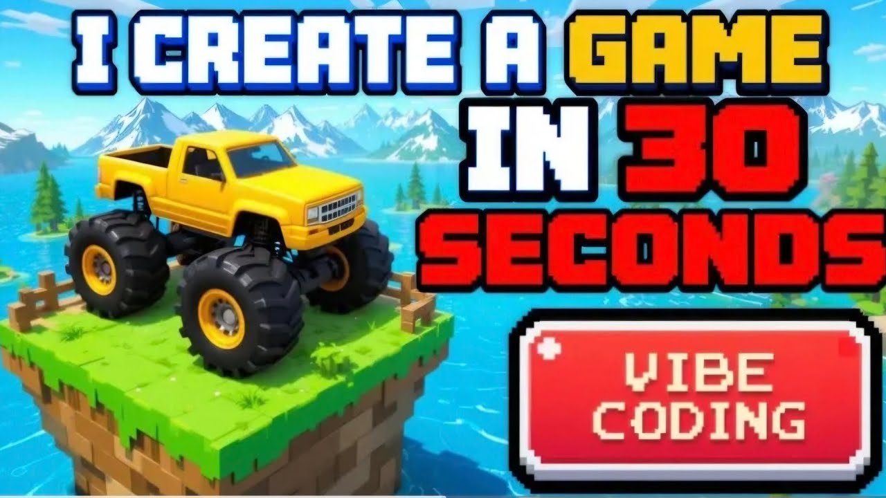 I Create a Game in 30 Seconds Using Al Vibe Coding for Non-Coders🤯 #aiforbeginners  #vibecoding #ai