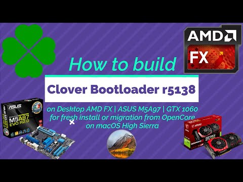 Tutorial step by step how to build Clover Bootloader r5138 for AMD FX | ASUS M5A97 | NVidia GTX 1060