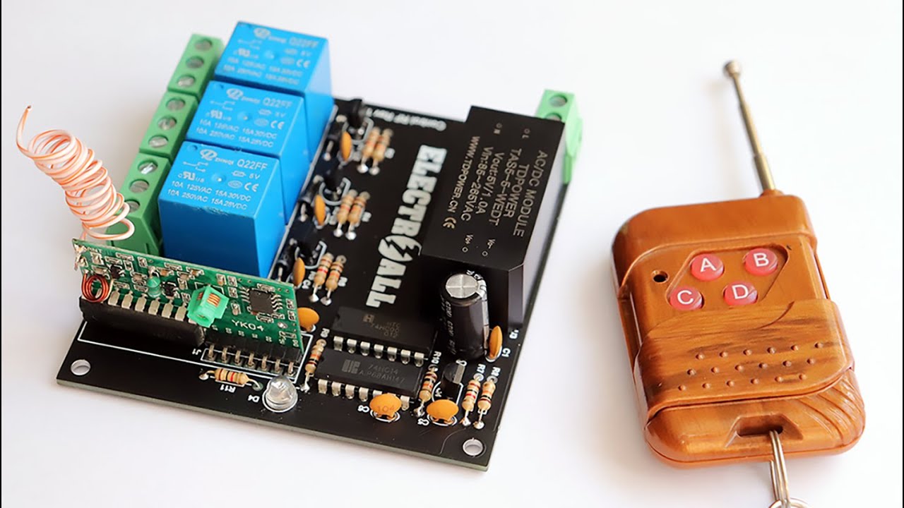 HICE una TARJETA que se CONTROLA de MANERA REMOTA, para encender todo tipo de actuadores