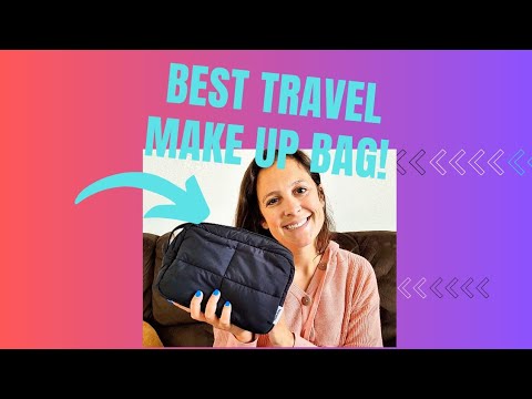 This Puffy Makeup Bag Is a Travel Game-Changer! | Narwey Quilted Cosmetic Organizer Review