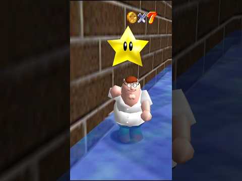 Peter Griffin Hits Cannonless In SM64 #shorts #shortsvideo #gaming #supermario64 #familyguy