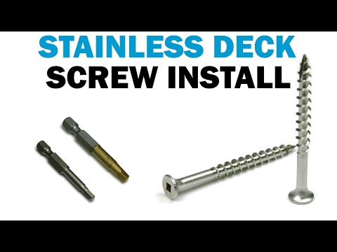 How to Install Stainless Steel Deck Screws | Fasteners 101