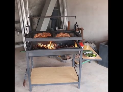 Création d'un Barbecue ( BBQ ) avec plaque de grill rotatif