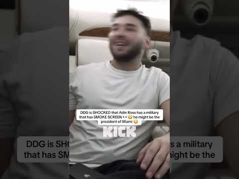 DDG is SHOCKED that Adin Ross has a military that has SMOKE SCREEN 👀😳 #imyayo #ddg #adinross