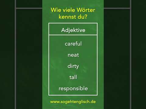 Diese Adjektive solltest du kennen auf Englisch!