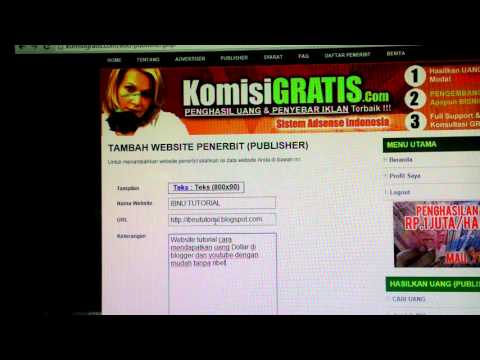 Cara Simpel memasang iklan di website, KLIK DISINI