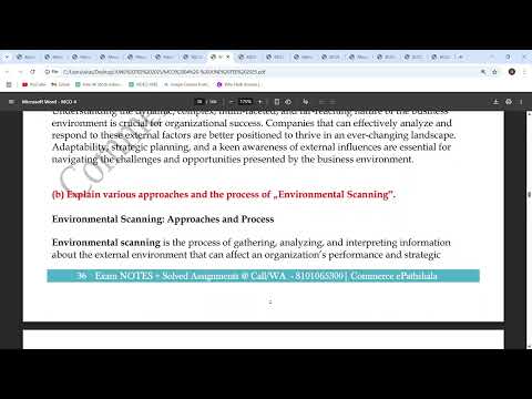 MCO 04 : IMPORTANT QUESTIONS WITH ANSWERS (EXAM SPECIFIC NOTES) FOR JUNE TEE 2025