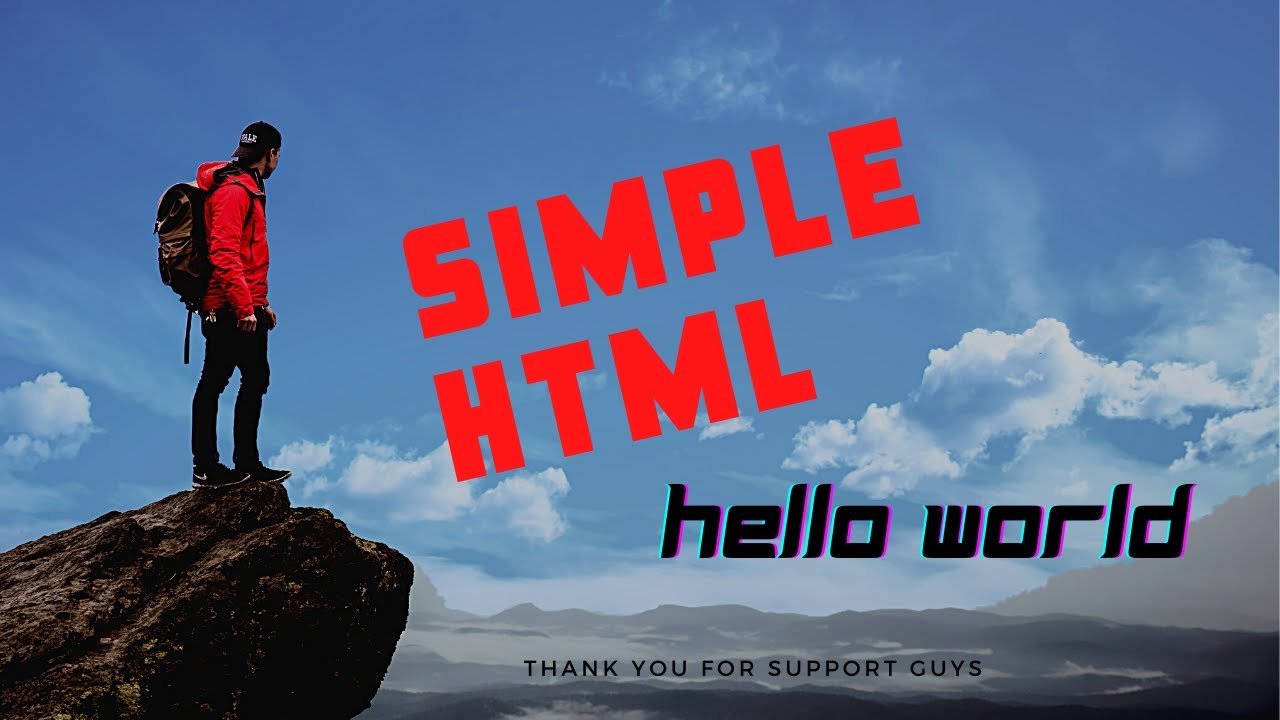HTML practical : Hello world program. Notepad Programming Tutorial -Hello World Program.