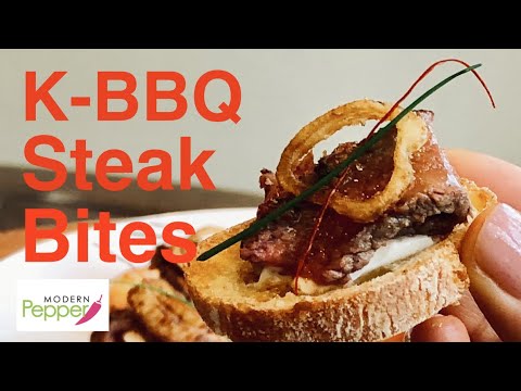 Korean BBQ 🥩 Steak Bites Party Appetizers | Holiday Christmas Party Finger Foods | GOURMET - Ep #46