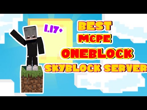 Best ONEBLOCK SKYBLOCK Server! (MCPE/MCBE)
