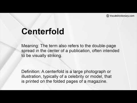 Centerfold Meaning