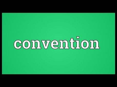 Convention Meaning