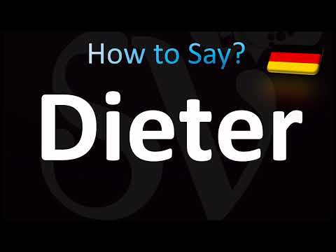 How to Pronounce ''Dieter'' Correctly! (German)