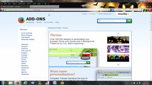 How to Personalise or add a theme to your Mozilla Firefox (PC/Mac)