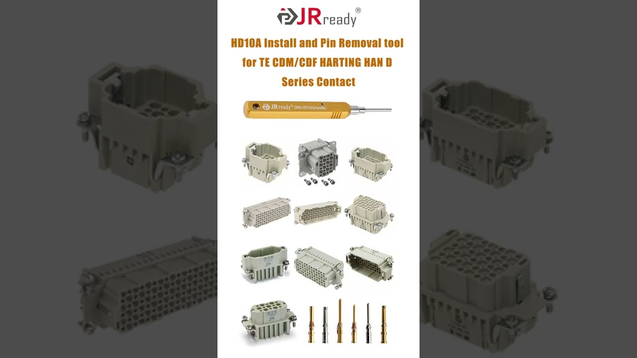 HD10A Install and Pin Removal tool for TE CDM/CDF HARTING HAN D Series Contact  #connectors