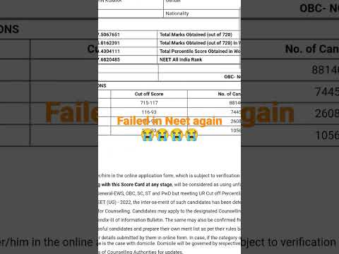 Neet 2022 result reaction failed in neet ????????#yakeen batch 2.0 #physicswallah