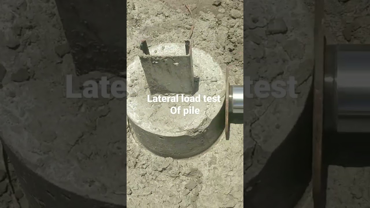 Lateral load test of pile