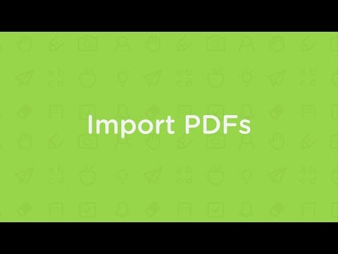 Import PDFs